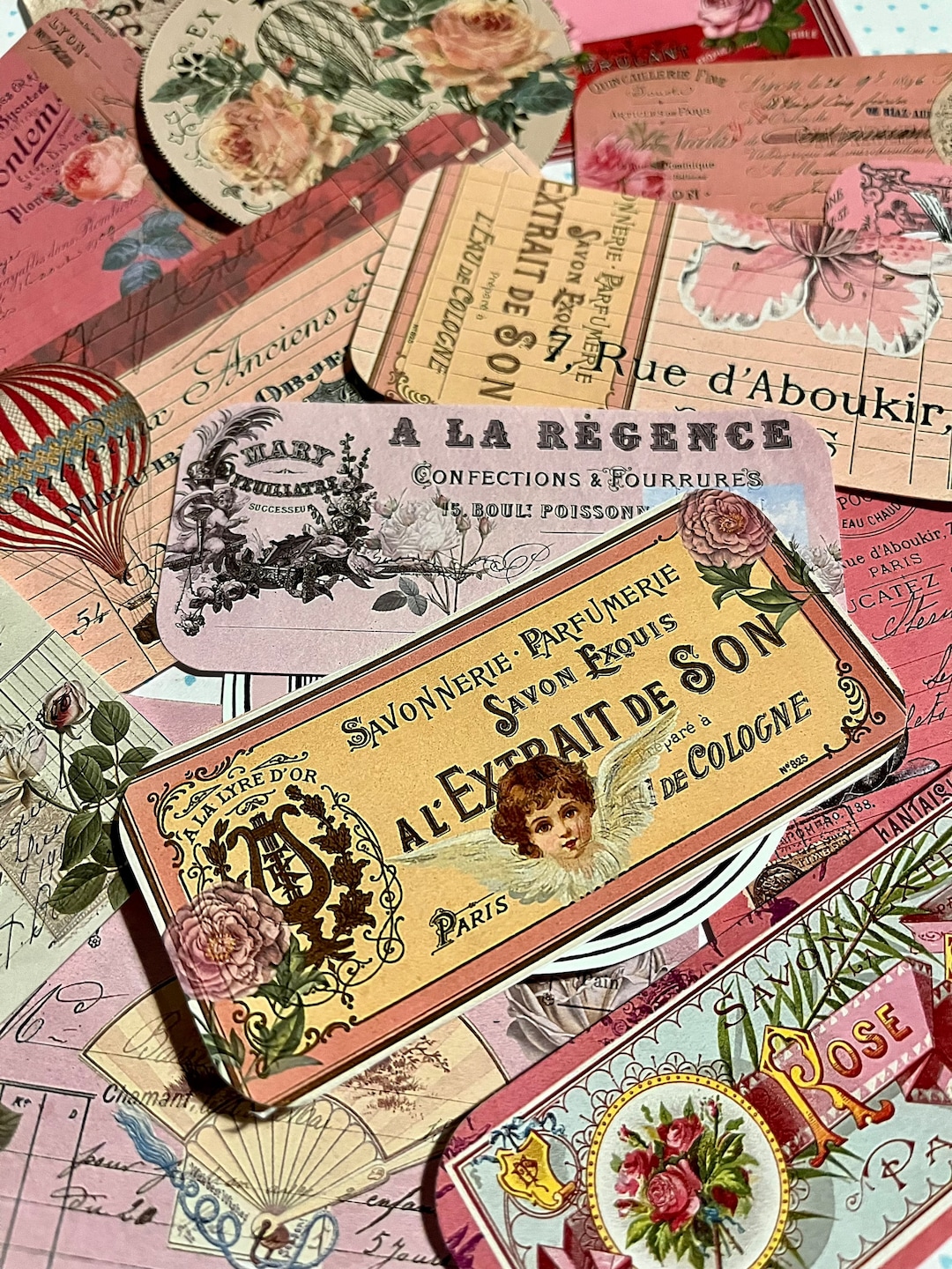 French Stickers. French Label Stickers. Pretty French Style Stickers - Etsy