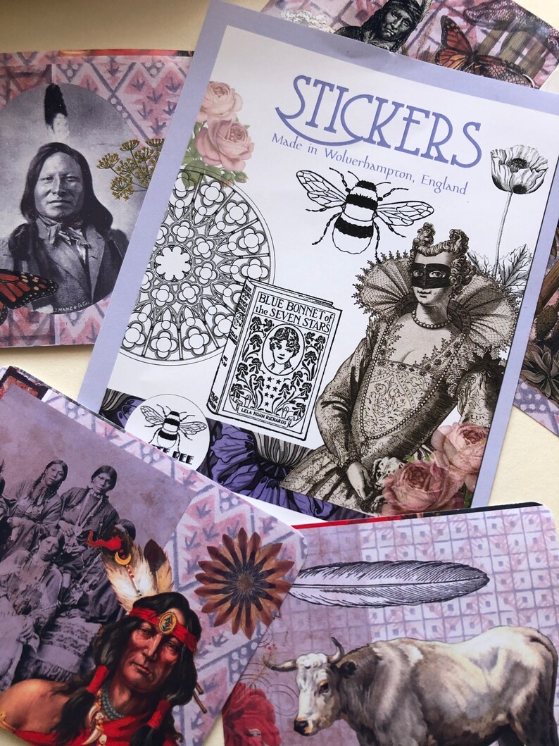 Native American Indian Stickers. Beautiful Vintage Style - Etsy UK