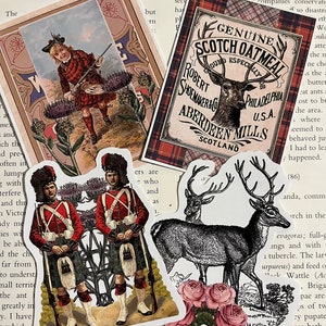 Scotland Stickers. Set of Thirteen Scottish Inspired Stickers - Etsy