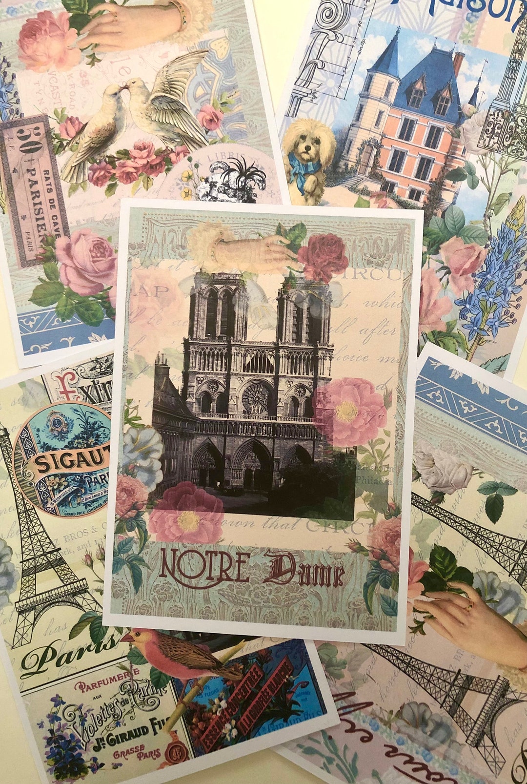 Paris Postcards. Pretty Postcards Featuring Landmarks From Paris ...