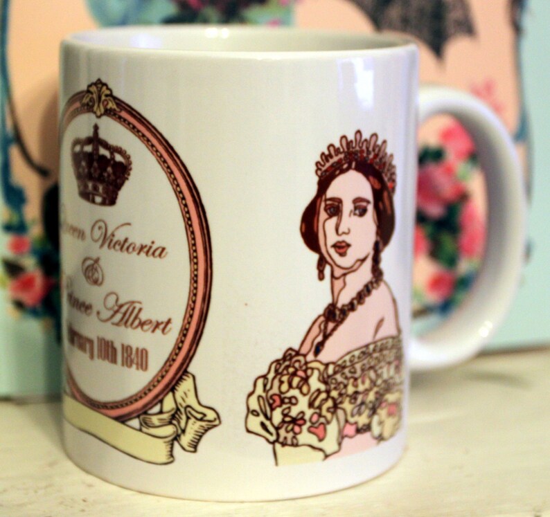 Queen Victoria and Prince Albert Mug Celebrating Their Wedding - Etsy