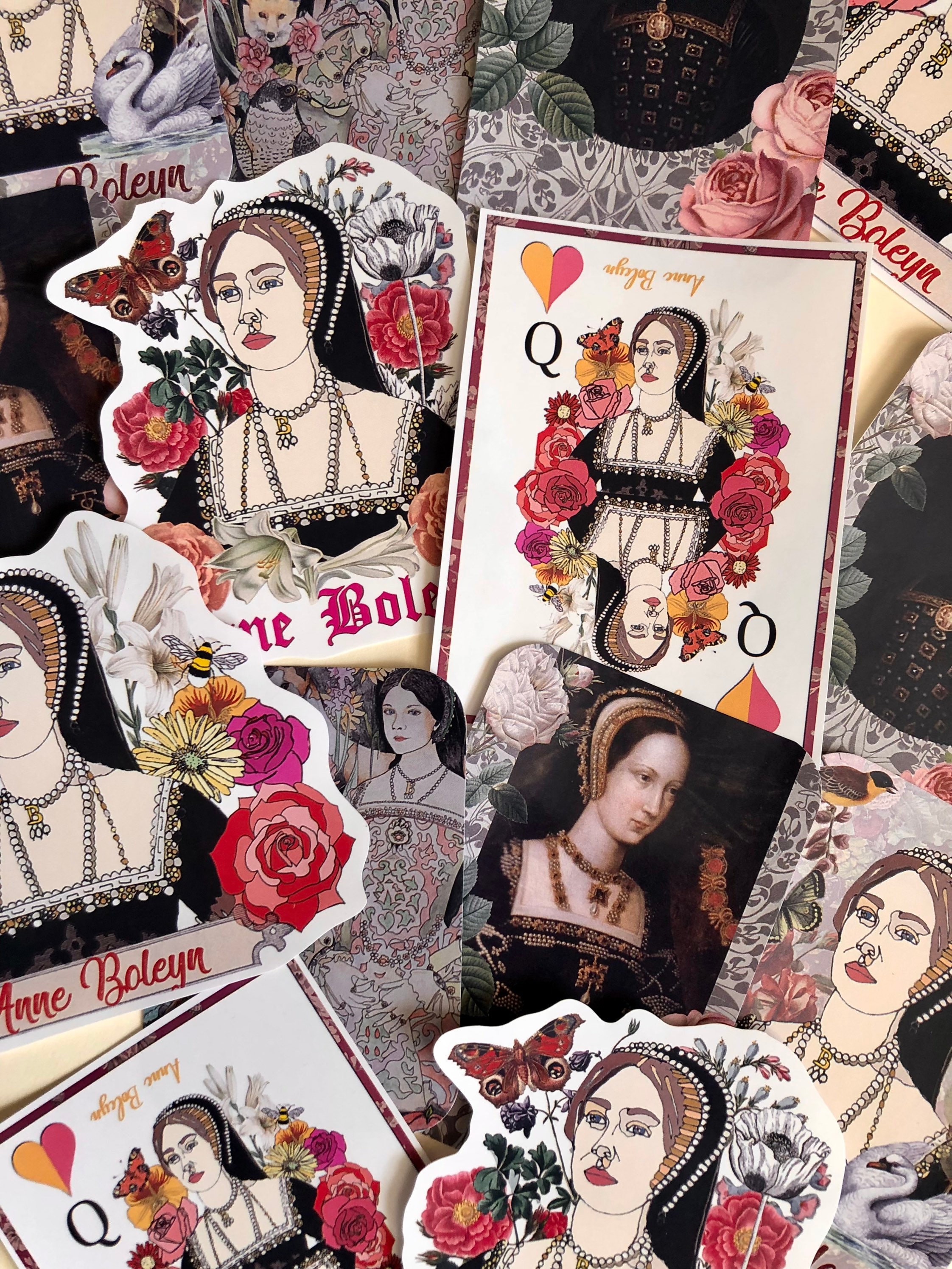 Anne Boleyn Stickers - Tudor Style Stickers - Etsy