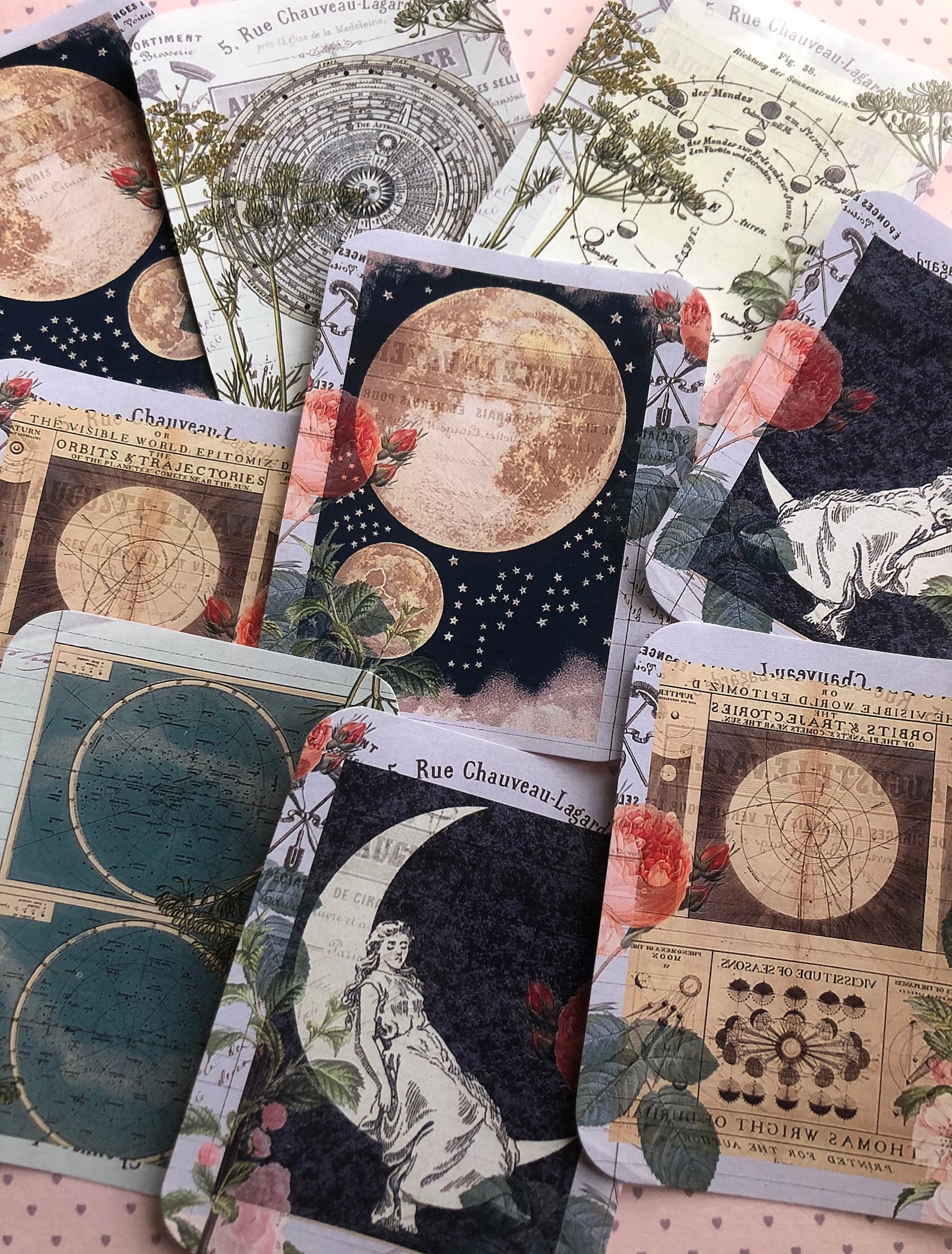 Moon Stickers. Illustrated Moon Stickers - Etsy UK