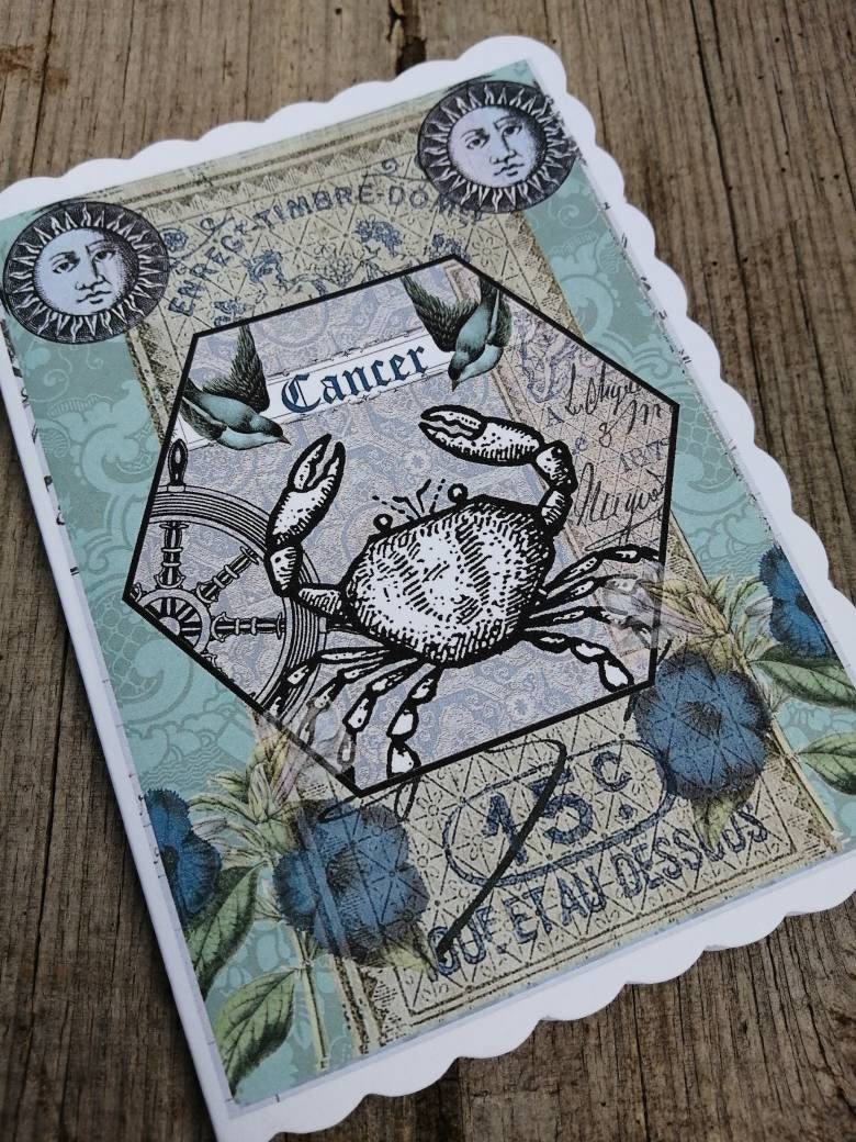 Zodiac Sign Cards - Etsy UK