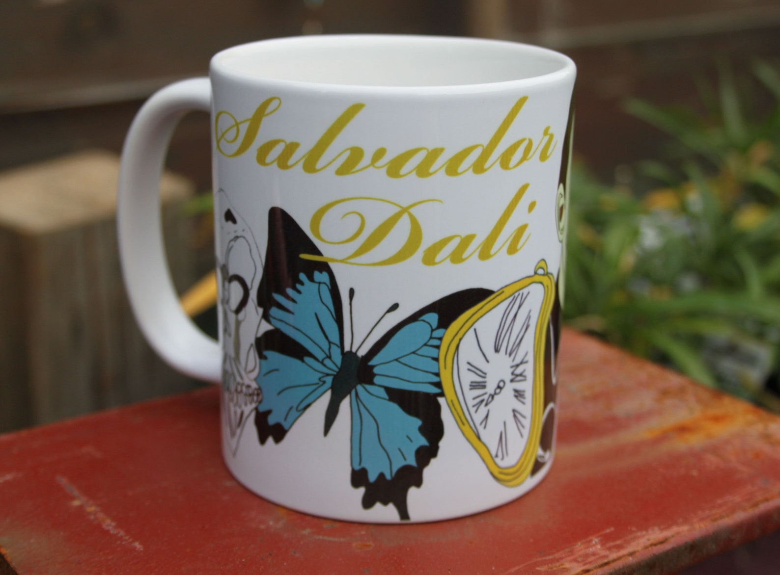 Salvador Dali Mug With Clocks and Butterflies - Etsy UK