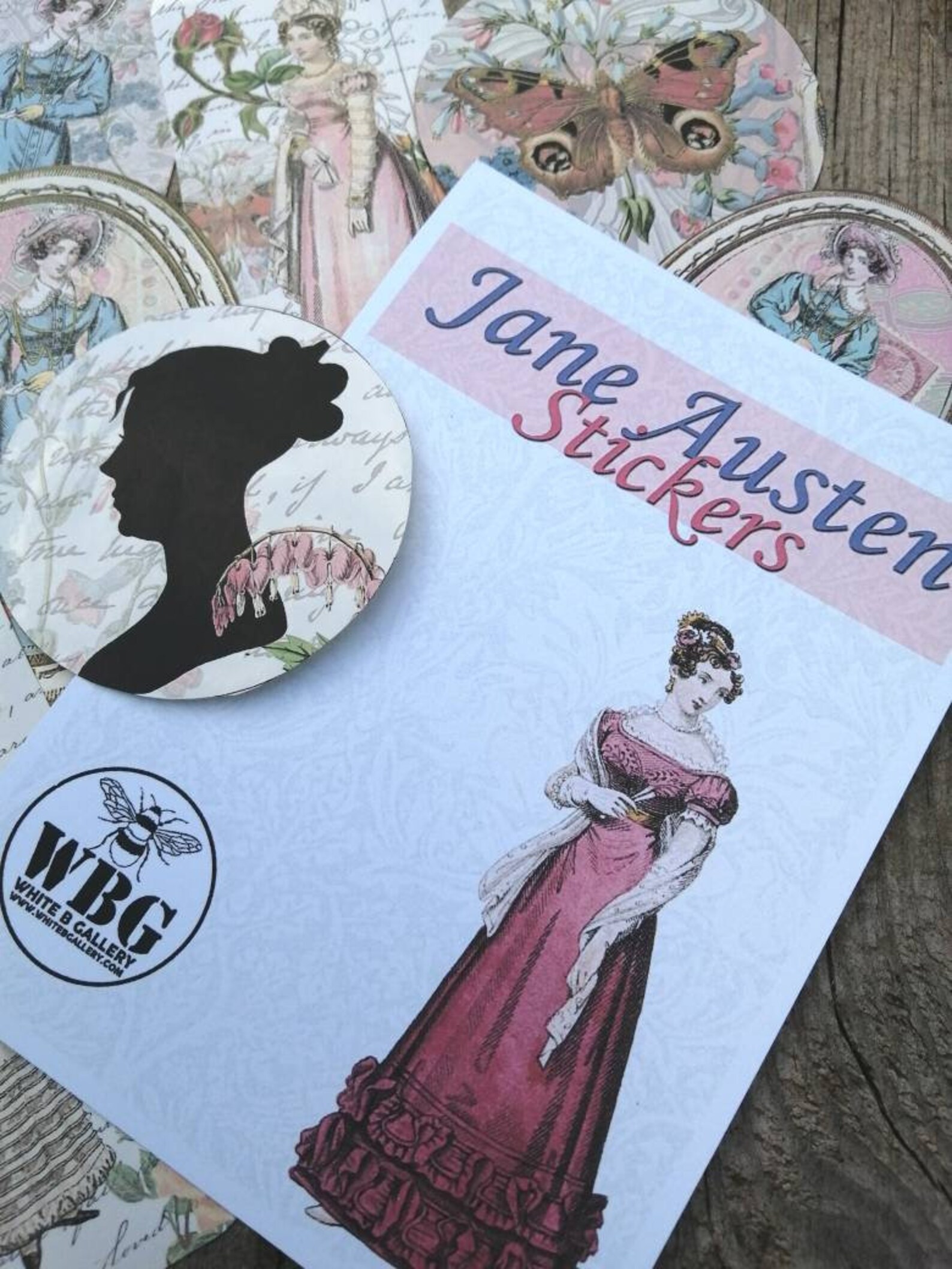 Jane Austen stickers pride and prejudice stickers for your | Etsy