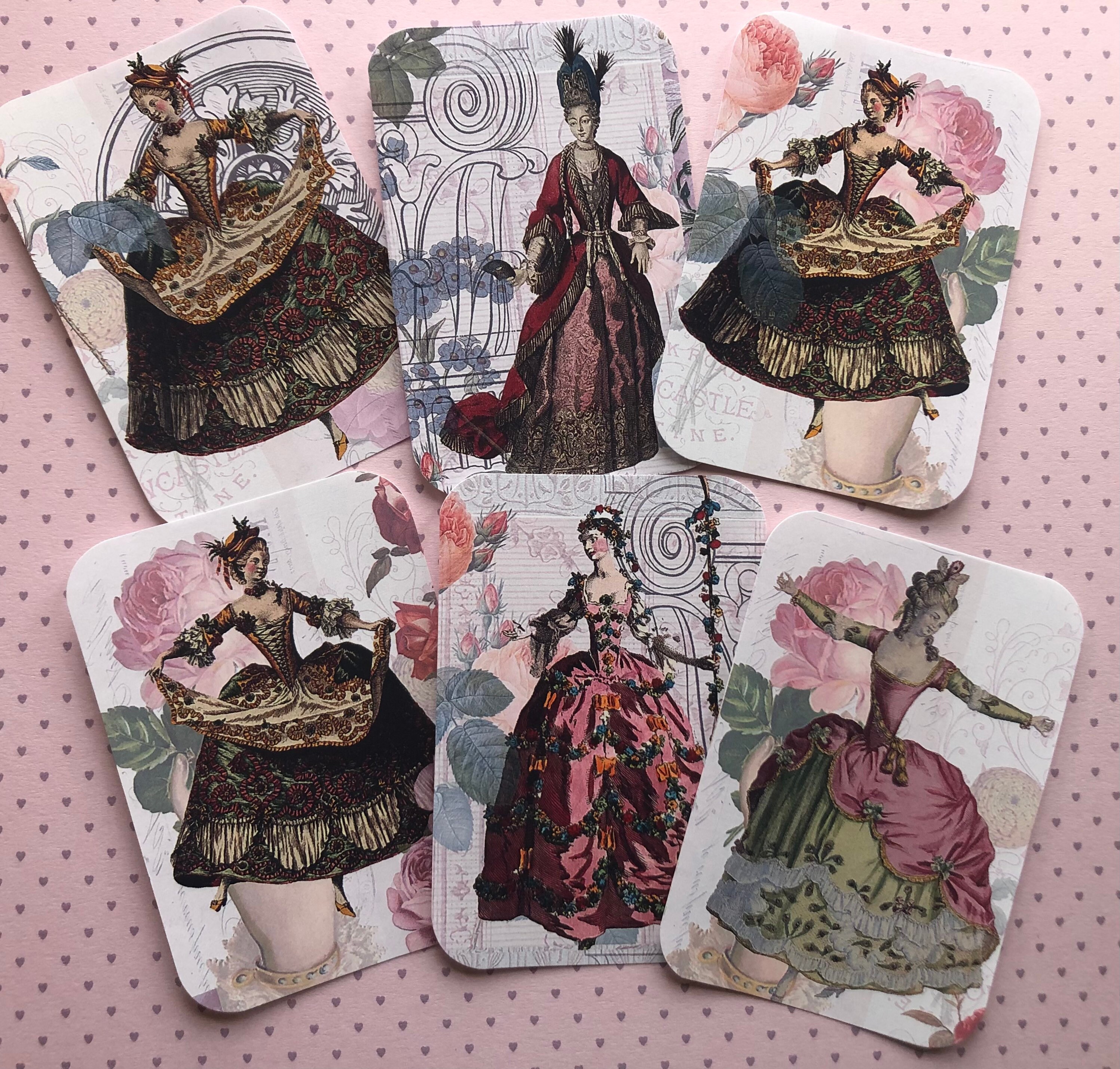 French Lady Stickers Pretty Vintage Style Ladies for Your - Etsy UK