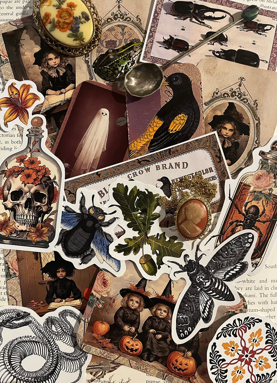 Gothic Stickers. A Set of Victorian Style Gothic Stickers - Etsy