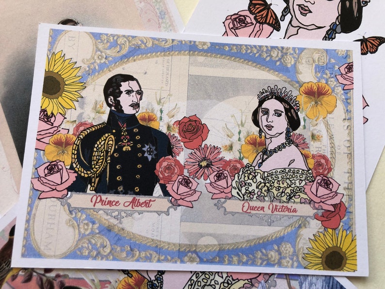 Queen Victoria Postcards. Illustrated Postcards of the English - Etsy UK