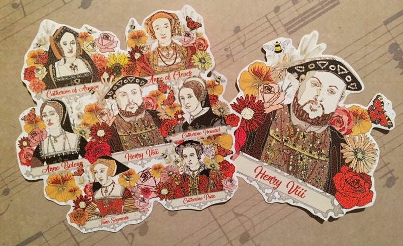Tudor History Stationery Set, Henry VIII, Elizabeth I Stickers ...