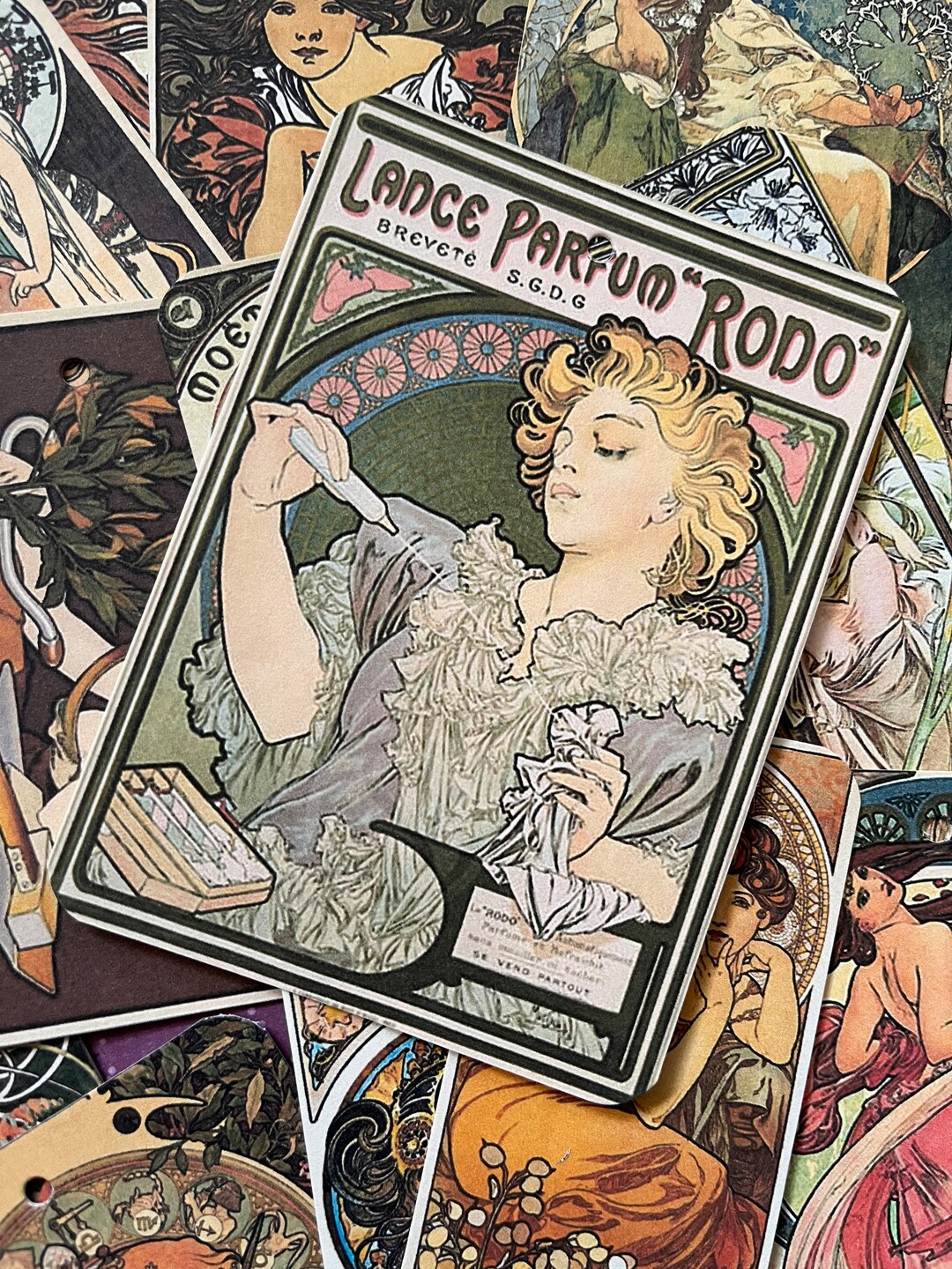 Alphonse Mucha Tags. Beautiful Mucha Tags for Your Journal, Gifts and ...