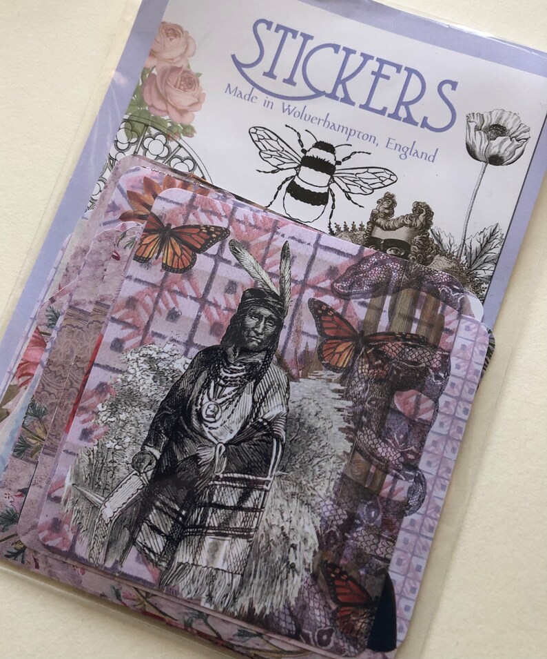 Native American Indian Stickers. Beautiful Vintage Style - Etsy UK