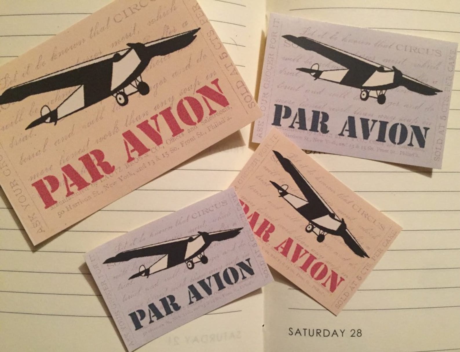 Air Mail Stickers 20 Stickers in Total - Etsy