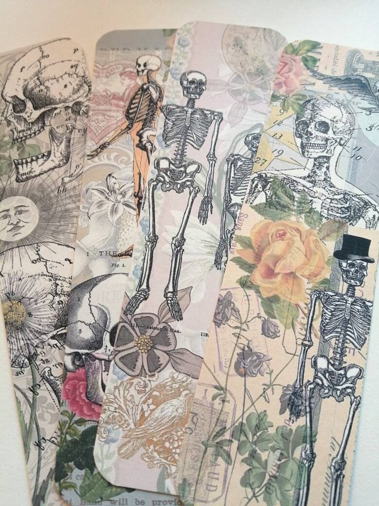 Anatomical Bookmarks. Skeleton and Anatomical Bookmarks - Etsy