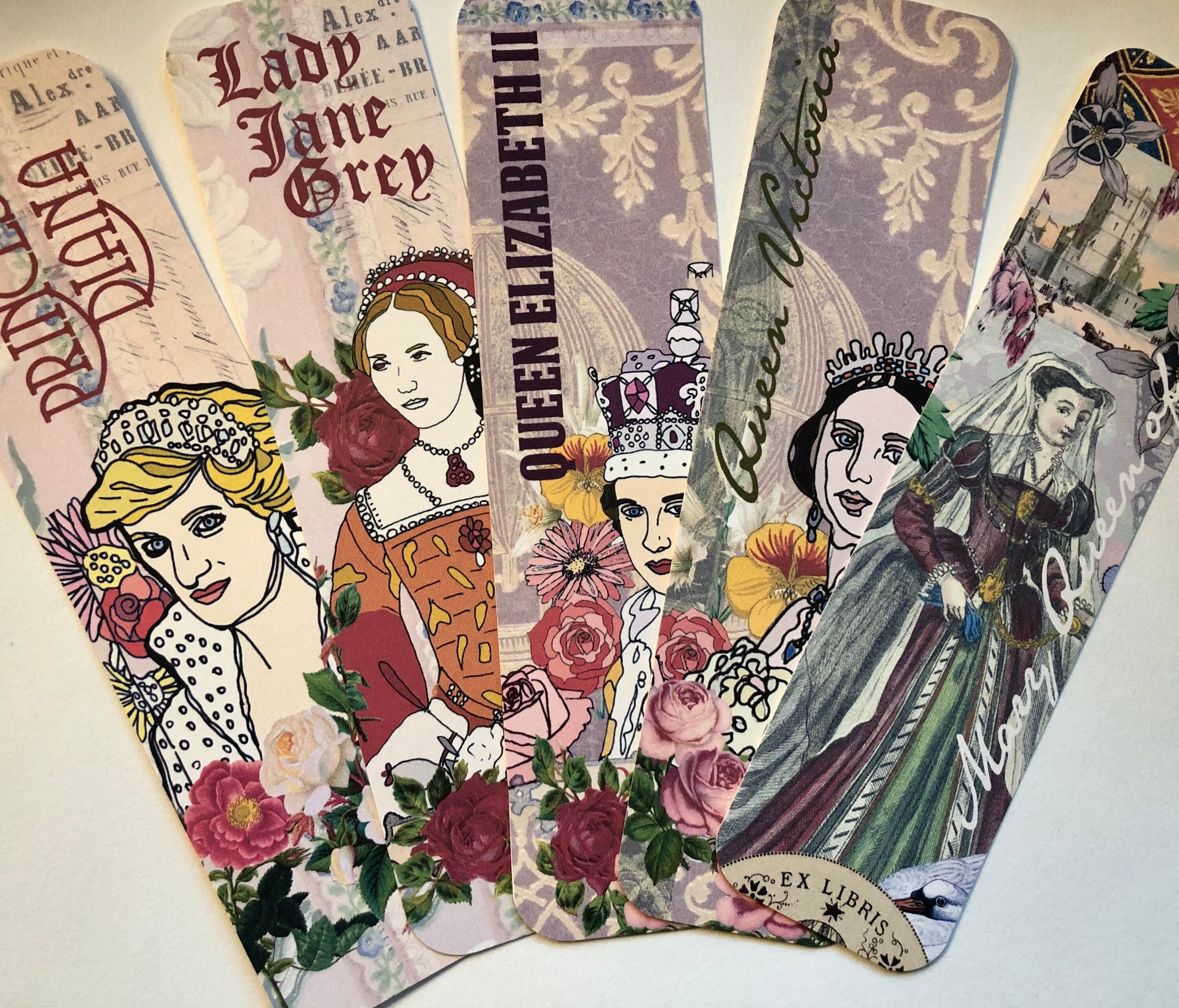 Historical Women Bookmarks for Jounaling and Scrap Booking - Etsy UK