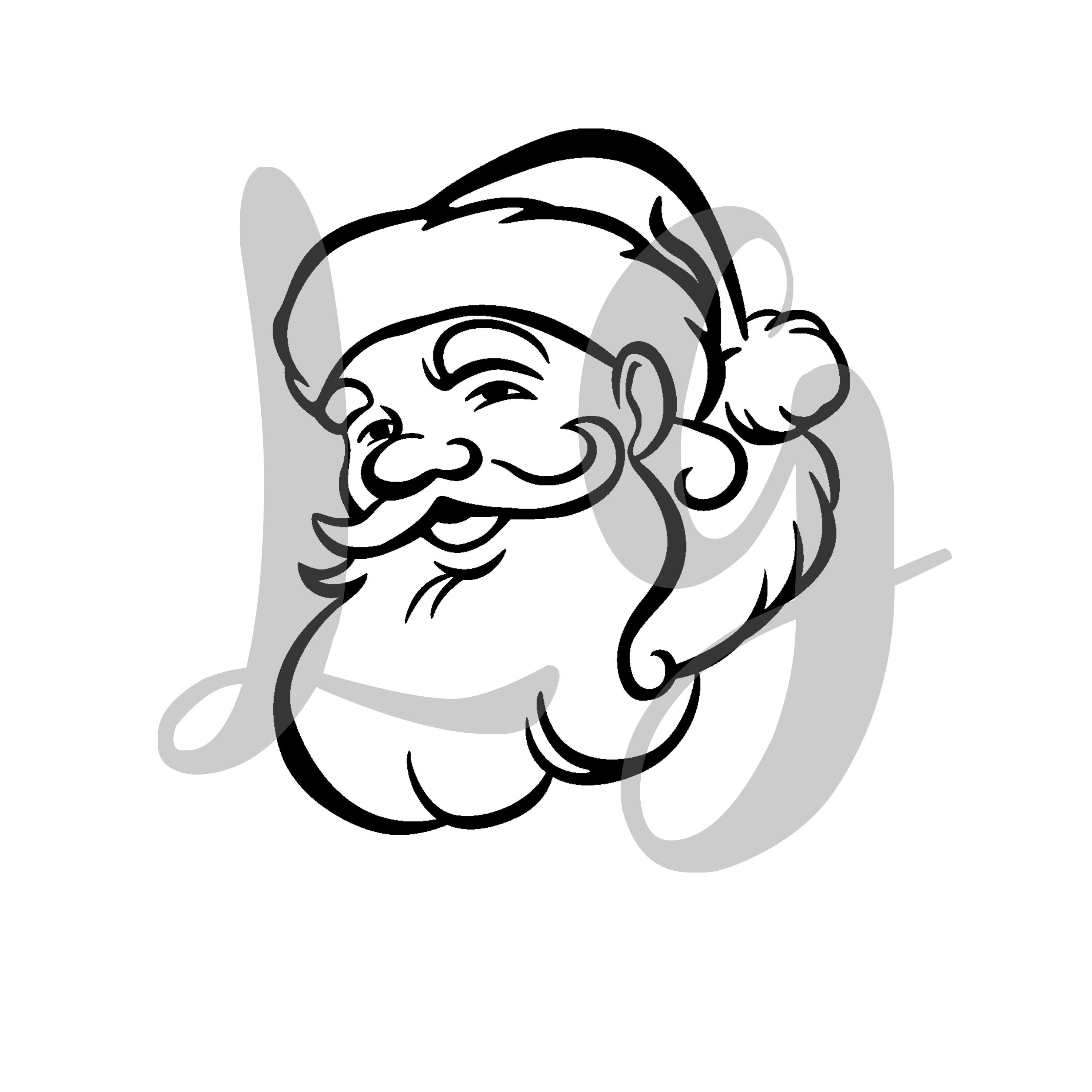 Santa Claus Svg, Santa Reindeer Svg, Santa Sleigh, Santa Silhouette Svg ...