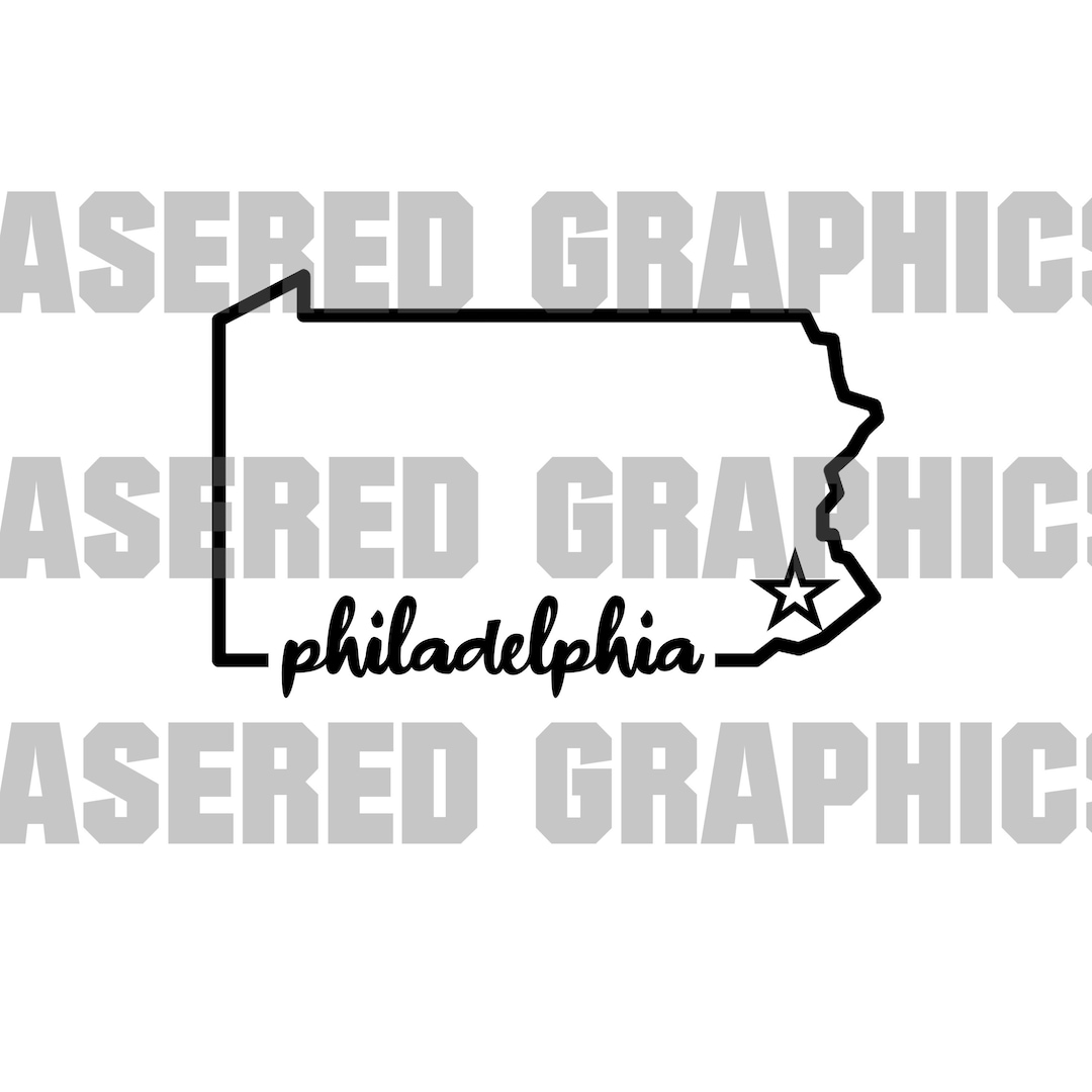 Philadelphia Svg, Philly PA Svg, Pennsylvania Svg, PA Outline Svg ...