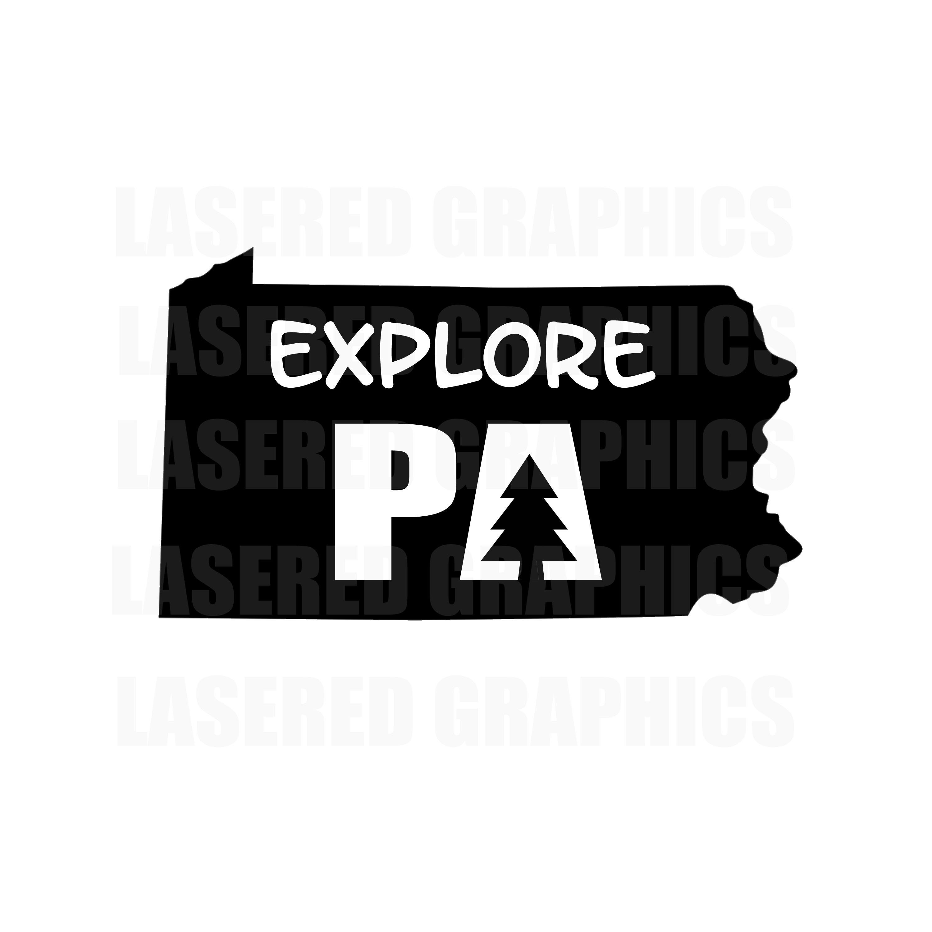 Explore PA Svg Pennsylvania Svg Camping PA Svg Pittsburgh | Etsy
