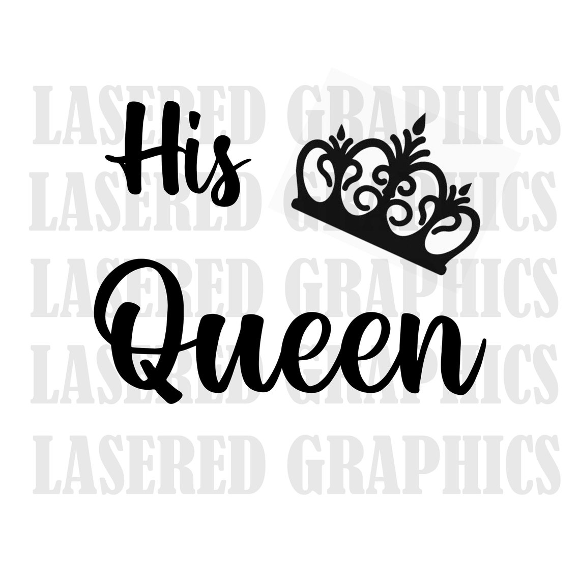 His Queen Her King Svg King and Queen Svg Couple Svg Shirt | Etsy