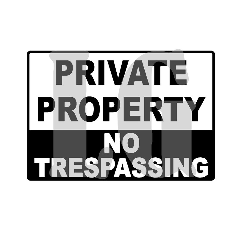 Private Property Sign - Etsy