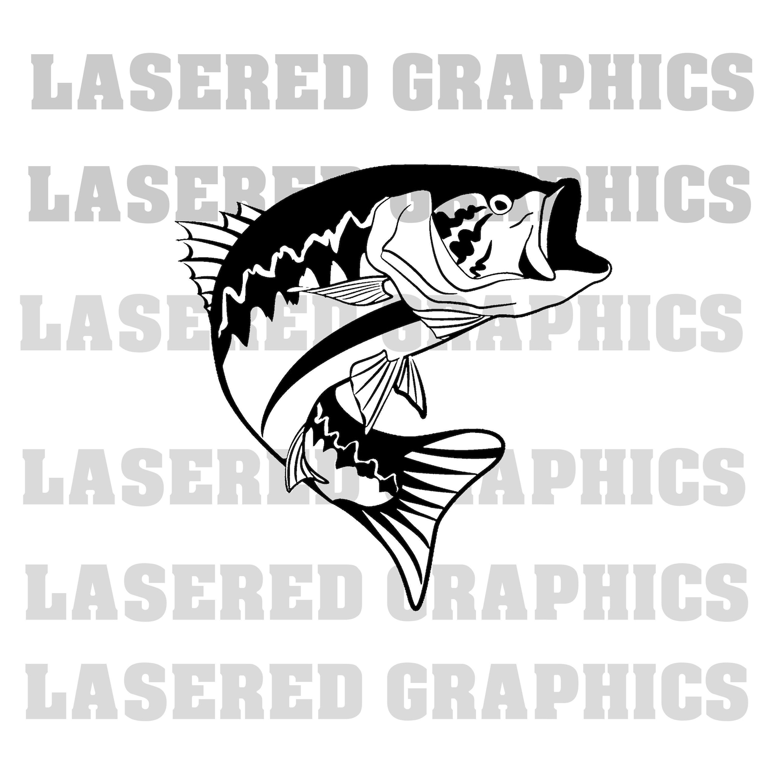 Bass Svg Largemouth Bass Svg Bass Out of Water Svg Eps - Etsy