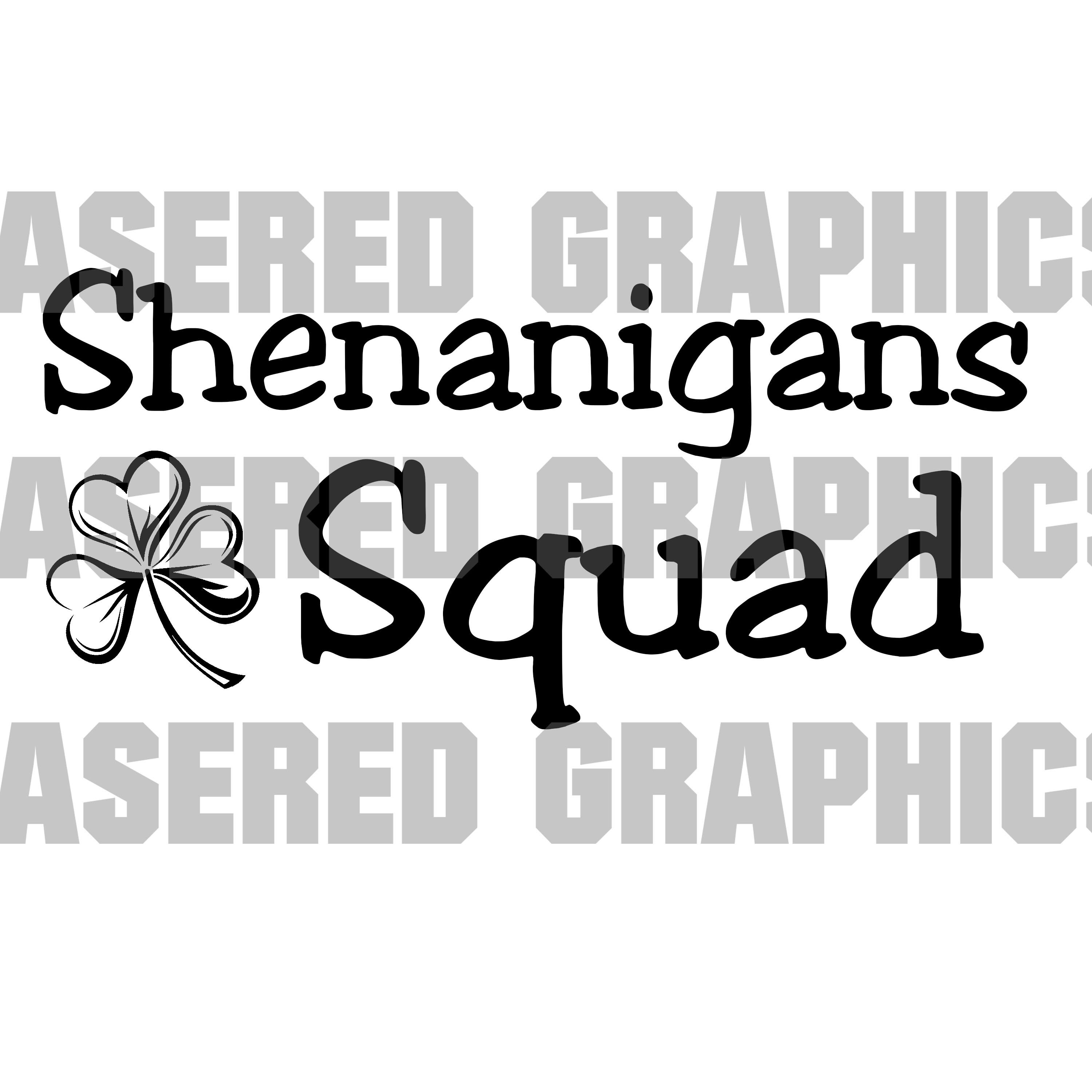 Shenanigans Squad Shirt Svg St Patricks Day Shirt Svg Irish - Etsy UK