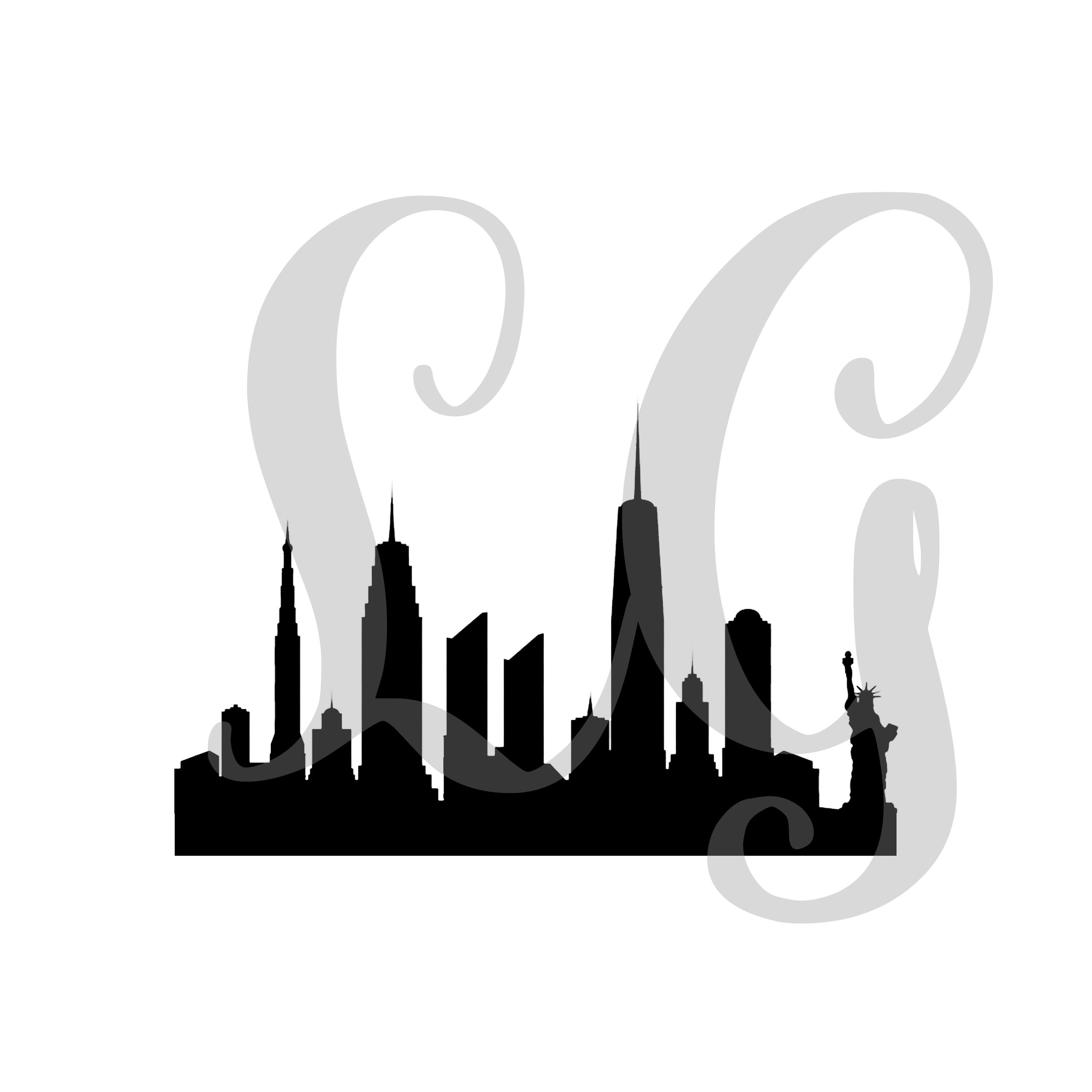New York City Skyline SVG, EPS,JPEG Clean Lines & Ready for Your ...