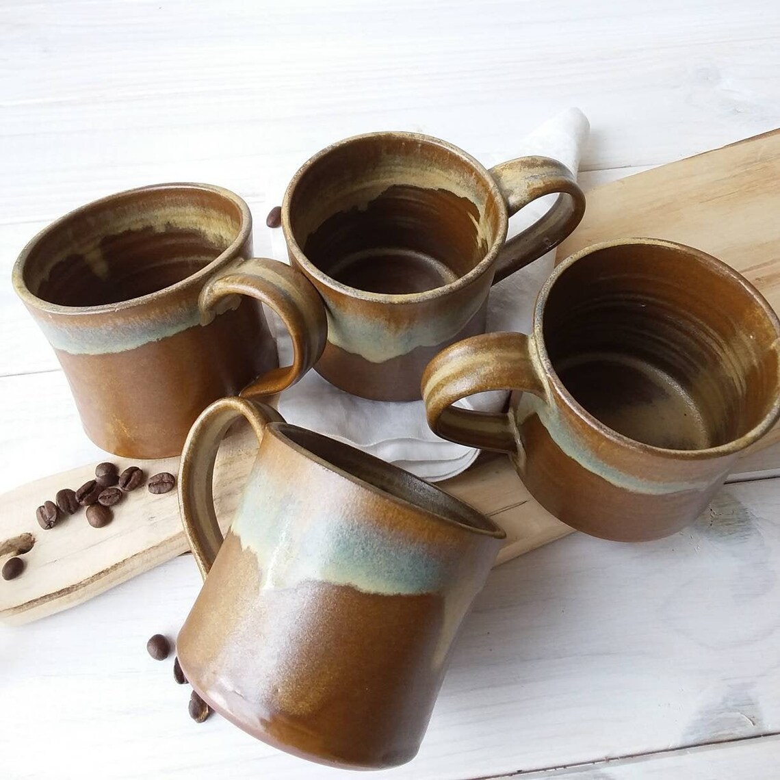 Ceramic Mug Pottery Coffee Cup Ceramic Cup 10 Oz Pottery | Etsy