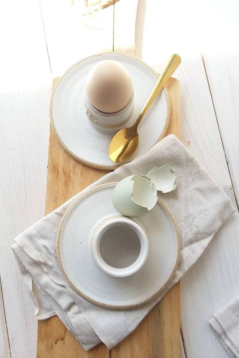 Personalized Ceramic Egg Cup Pottery Egg Holder Modern Egg - Etsy