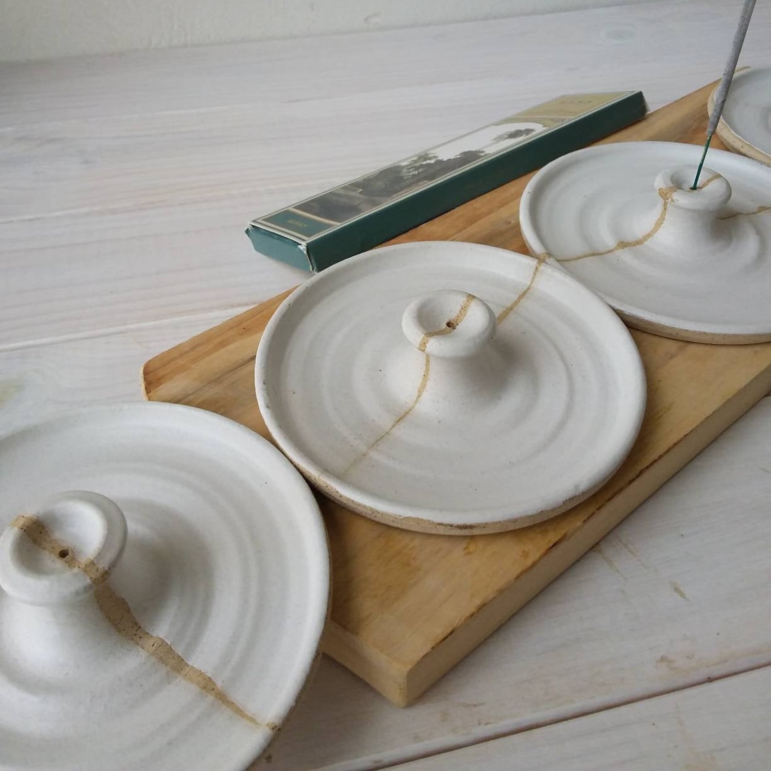 Ceramic Incense Holder Pottery Incense Burner White Pottery - Etsy