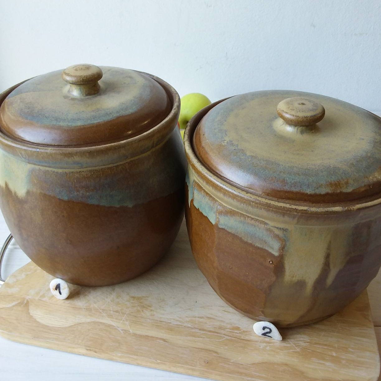 Home & Living Kitchen & Dining Pottery Container With Lid Large Ceramic ...