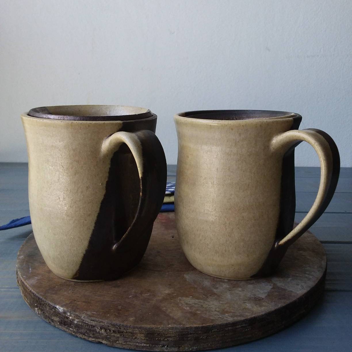 Large Ceramic Mug Tea Cup With Filter Tea Mug and Filter - Etsy