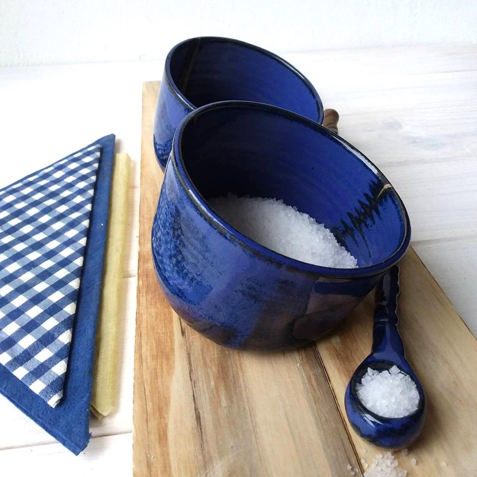 Ceramic Salt Cellar, Kitchen Storage, Ceramic Kitchenware, Pottery Salt ...