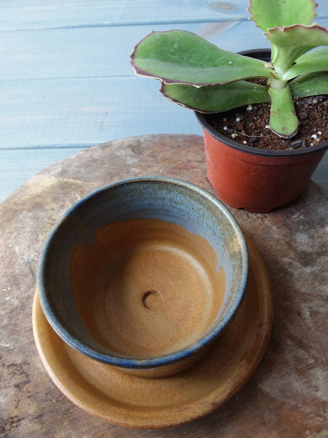 Pottery Plant Pot Planter With Dish Succulent Planter With | Etsy