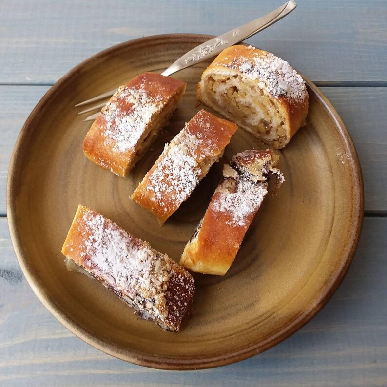 Rustic Pottery Modern Pottery Bronze Ceramic Plate Ceramic - Etsy