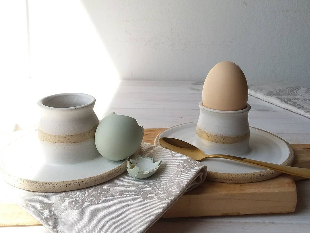 Personalized Ceramic Egg Cup, Pottery Egg Holder, Modern Egg Cup ...