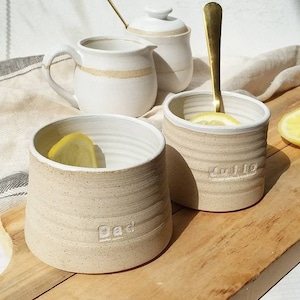 6 Fl. Oz. Personalized Coffee Cup, Ceramic Espresso Mug for Mom, Dad or ...