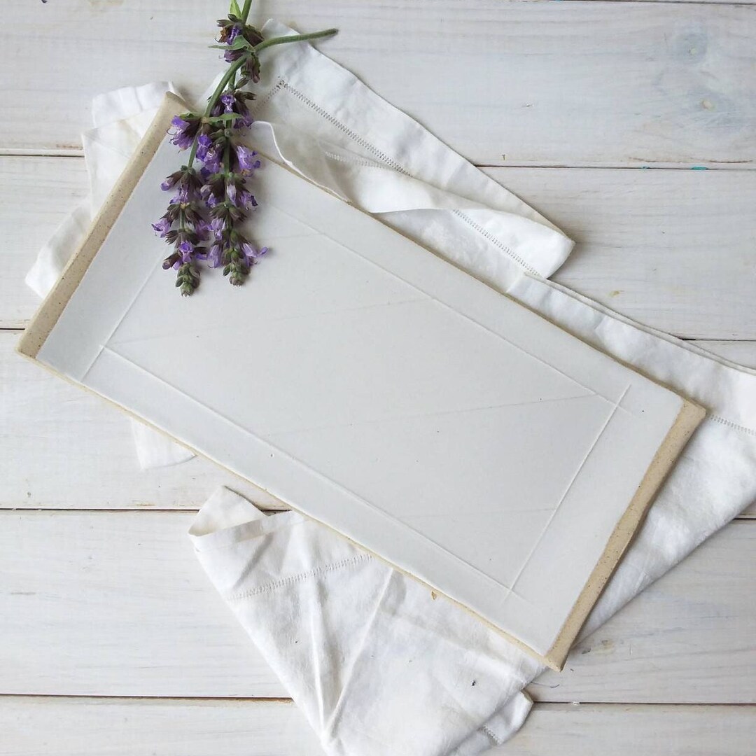 Ceramic Cheese Board, Modern Cutting Board, Elegant White Serving Tray ...