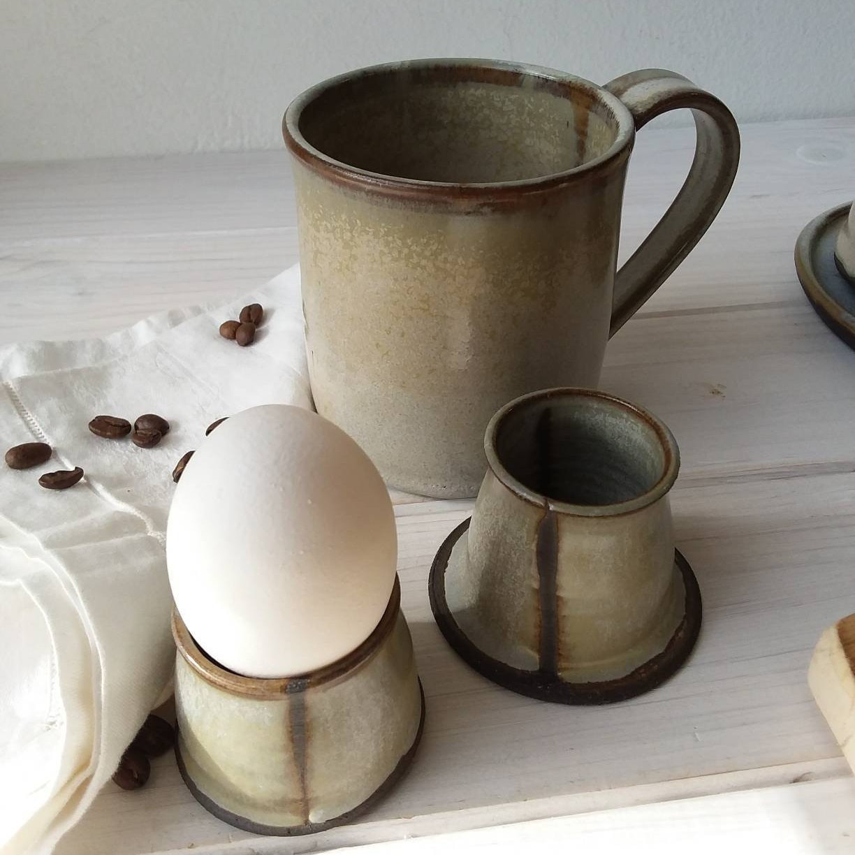 Ceramic Egg Cup Pottery Egg Cup Modern Egg Cup Modern Egg | Etsy