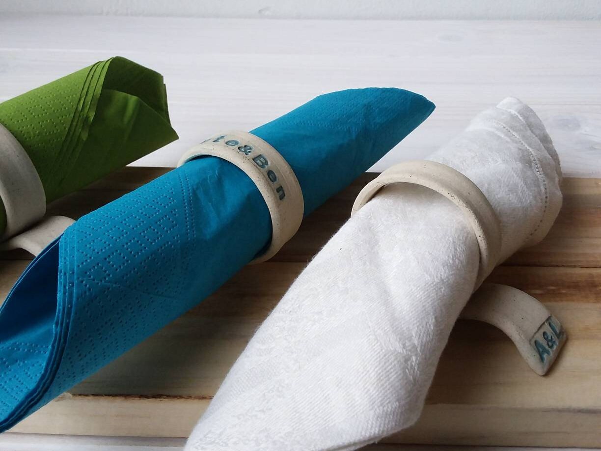 Custom Napkin Ring, Wedding Napkin Ring, Engraved Napkin Holder, Napkin ...