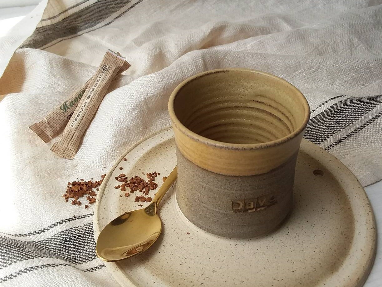 7oz Personalized Mug Small Coffee Cup for Dave Pottery | Etsy