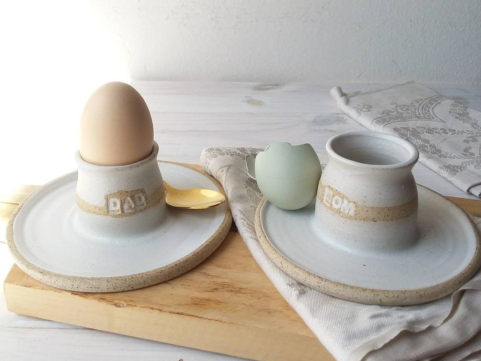 Personalized Ceramic Egg Cup Pottery Egg Holder Modern Egg - Etsy