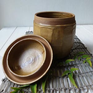 Ceramic Cookie Jar, Ceramic Storage Jar, Beige Cookie Jar, Biscuit ...
