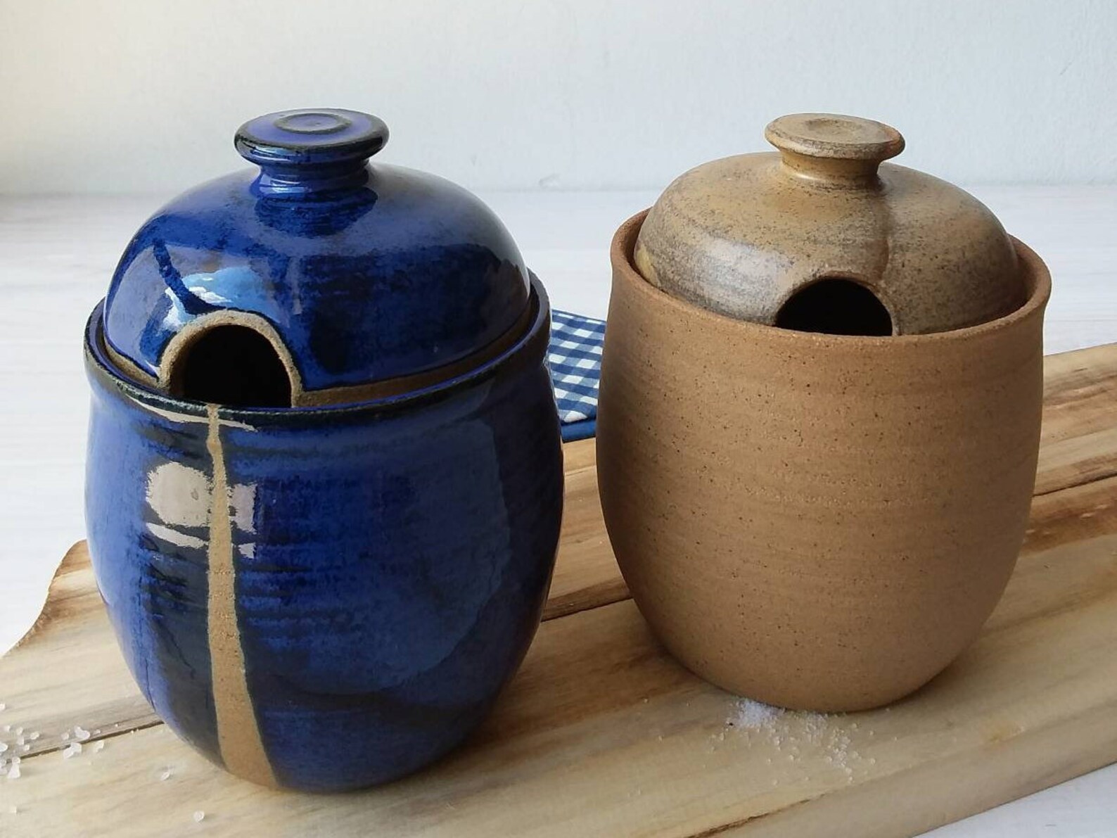 Ceramic Honey Pot, Ceramic Storage Jar, Brown Container, Honey Storage ...