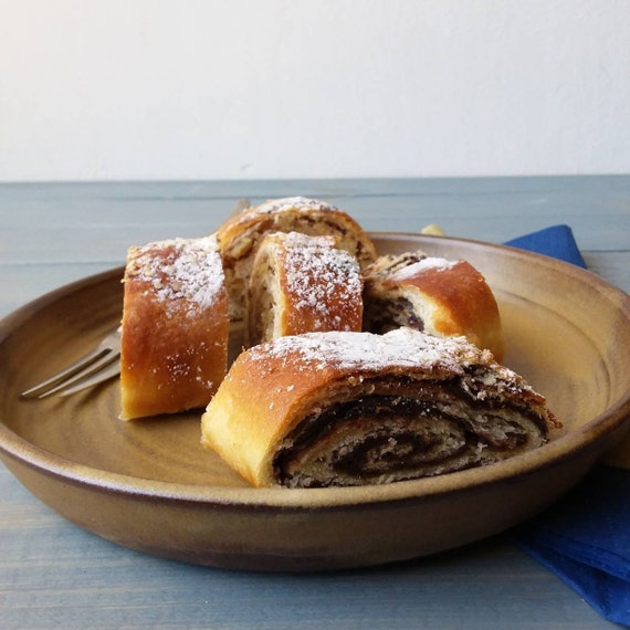 Rustic Pottery Modern Pottery Bronze Ceramic Plate Ceramic | Etsy