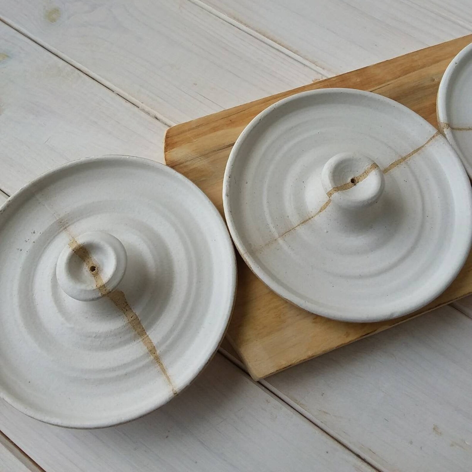 Ceramic Incense Holder Pottery Incense Burner White Pottery - Etsy