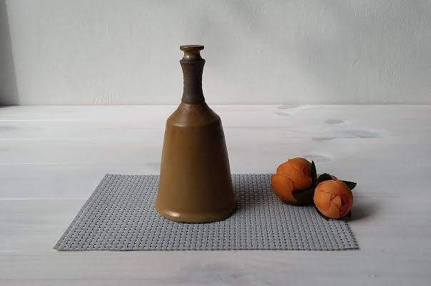 Gift Bottle Collectors Gift Unique Pottery Gift Brown | Etsy