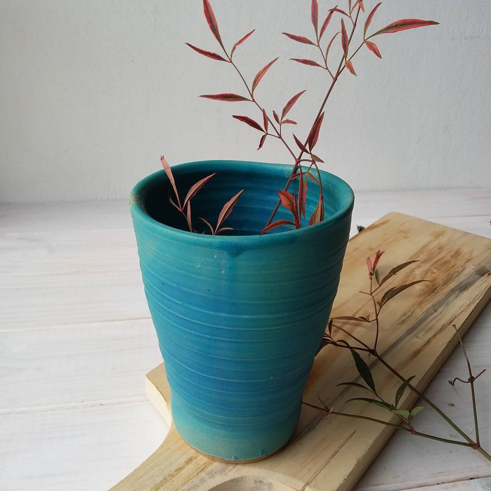 Blue Ceramic Vase Pottery Vase Modern Ceramic Vase Pottery - Etsy
