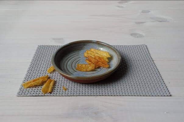 Small Ceramic Plate Blue/gray Plate Personal Snack Plate - Etsy UK