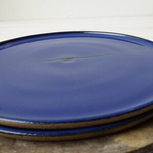 Ceramic Dinner Plate, Blue Ceramic Plate, Blue Pottery, Pottery Dinner ...